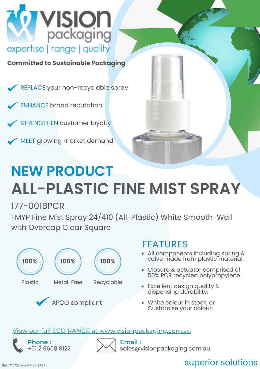 New Product - All Plastic Fine Mist Spray – Vision Packaging