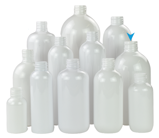 Bottle 500mL LAX Short Boston 28/410 WhiteSolid PET – Vision Packaging