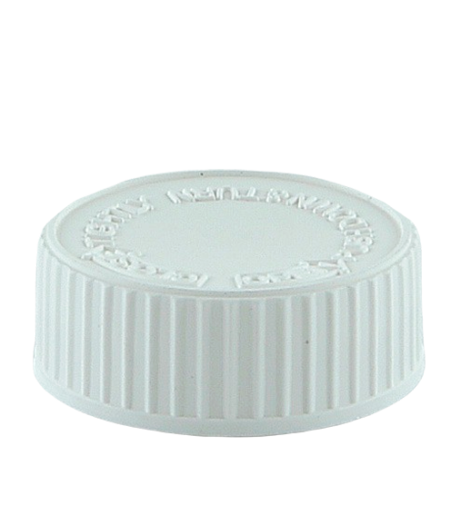 SCCR Screw Cap 38/400 Child Resistant White Ribbed-Wall + PE Wad ...