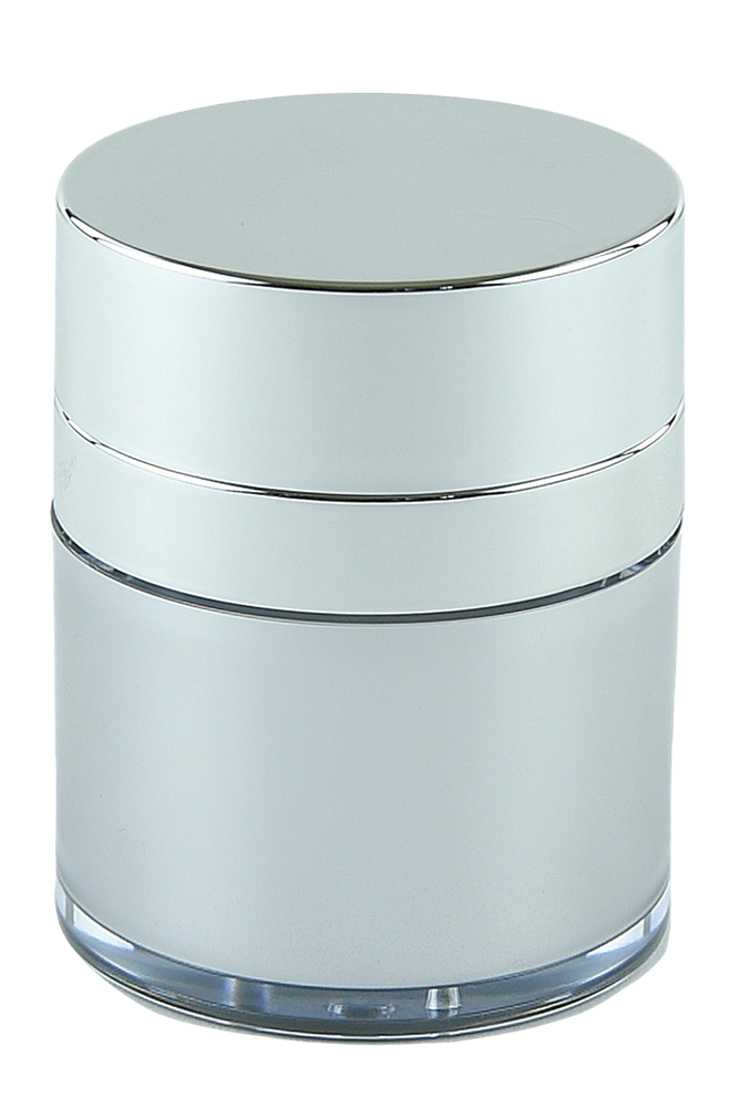 Airless Jar 30mL Ava Base Matte-Silver Outer + Clear Inner – Vision ...